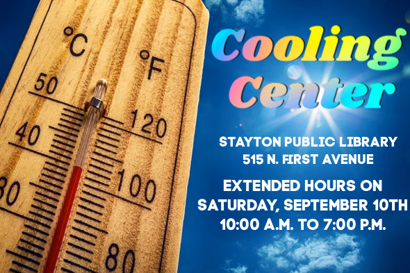 Cooling Center at the Stayton Public Library - Saturday, September 10th ...