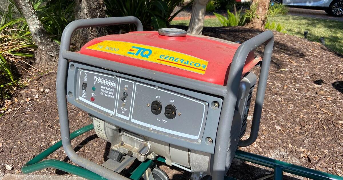 ETQ TG3000 Generator for Free in Sarasota, FL | For Sale & Free — Nextdoor
