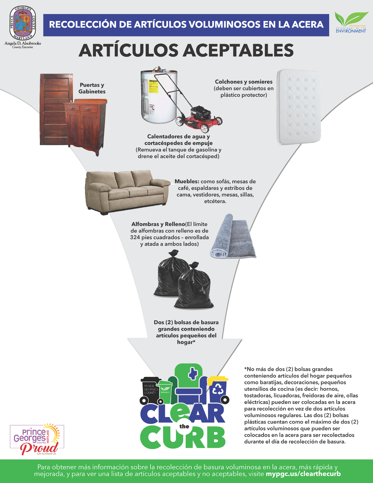 Acceptable Items in Curbside Bulky Trash Collection / Artículos ...