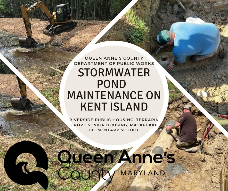 QAC Public Works Doing Maintenance on County Stormwater Ponds (Queen ...