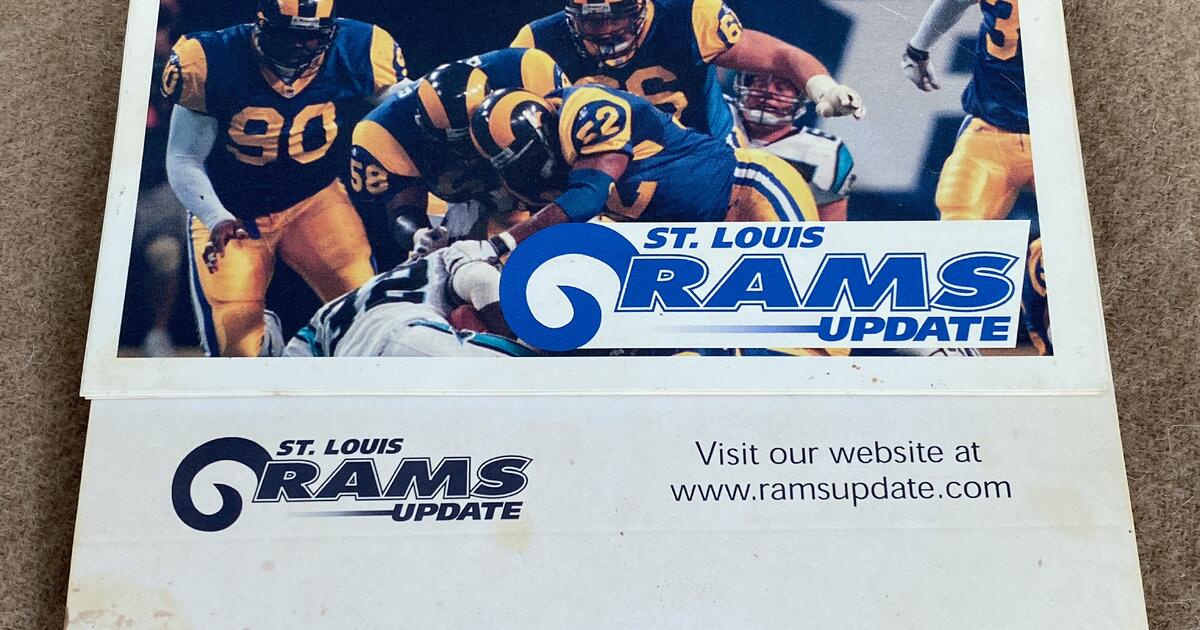 ST. LOUIS RAMS- NFL CHAMPIONSHIP YEAR CALENDAR- 1999-2000 for $24 in ...