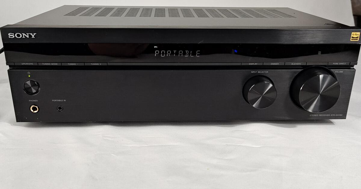 Sony STRDH190 2-ch Home Stereo Receiver with Phono Inputs & Bluetooth ...