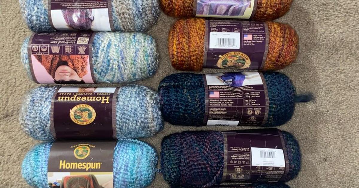 Homespun lions brand bulky#5 yarn lot for $40 in Rohnert Park, CA ...