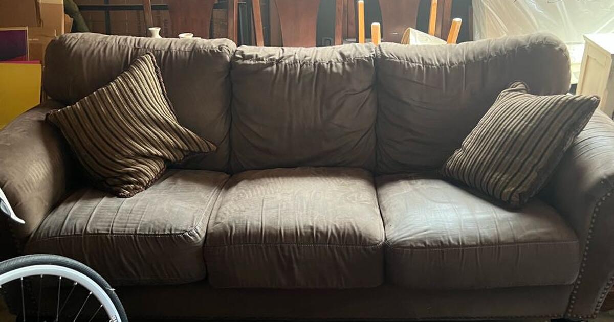 Free brown couch with throw pillows for Free in Shoreline, WA | Finds ...