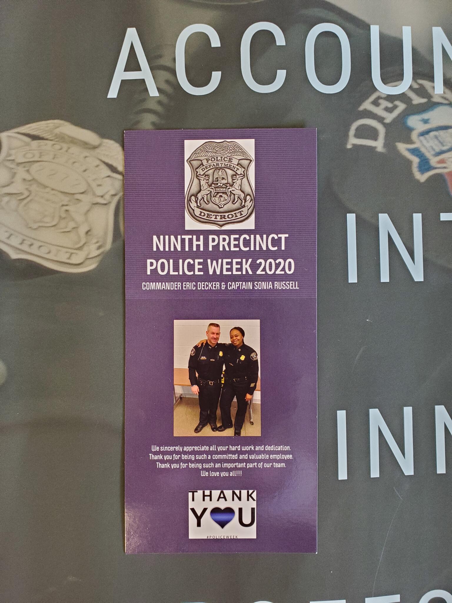 DPD 9th Precinct Marks National Police Week (Detroit Police Department ...