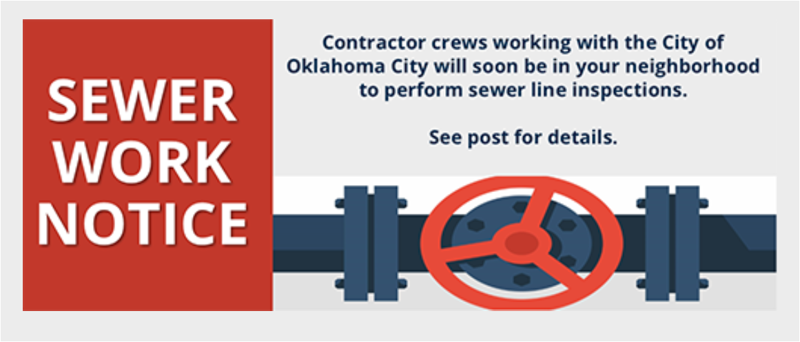 SEWER WORK NOTICE (City of Oklahoma City) — Nextdoor — Nextdoor