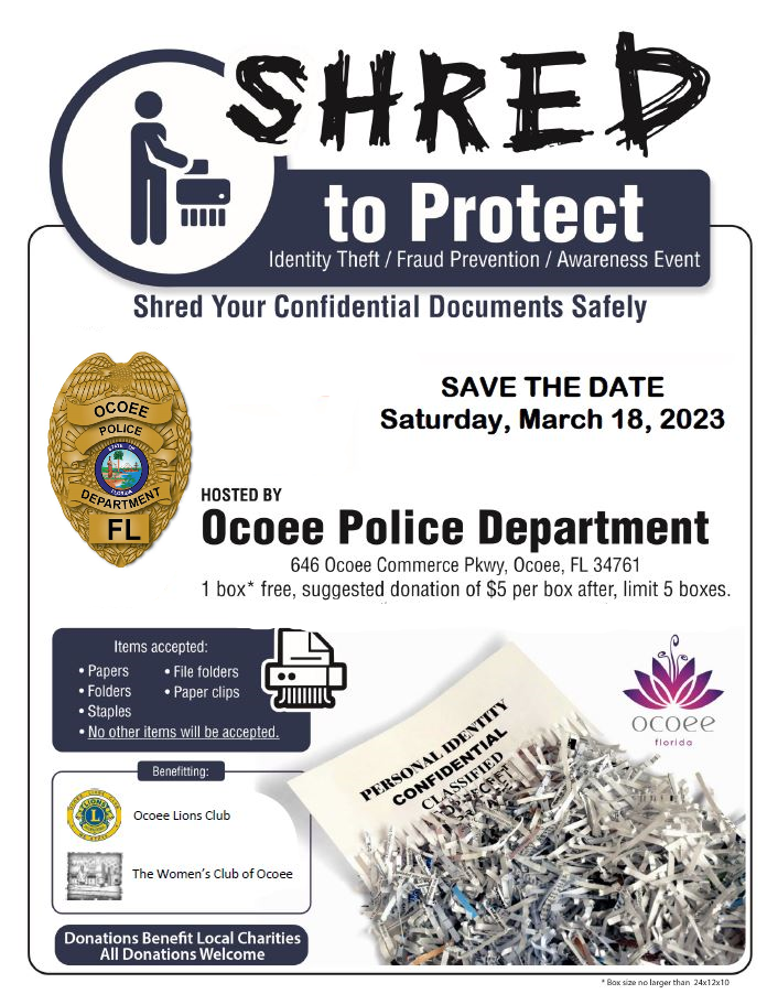 SAVE THE DATE! (Ocoee Police Department) — Nextdoor — Nextdoor