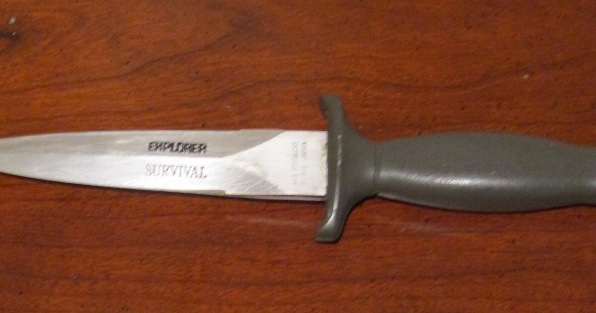 Vintage 21-040 Japan Japanese Explorer Survival Boot Knife 440 ...