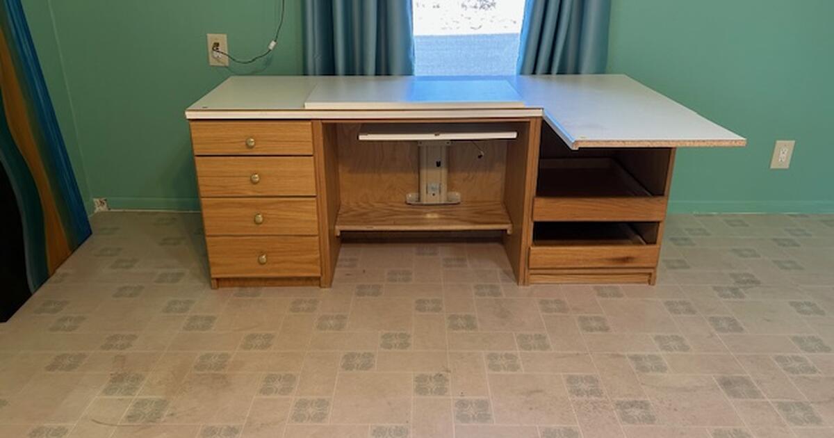 WOODEN L SHAPED SEWING TABLE for $45 in Tucson, AZ | For Sale & Free ...