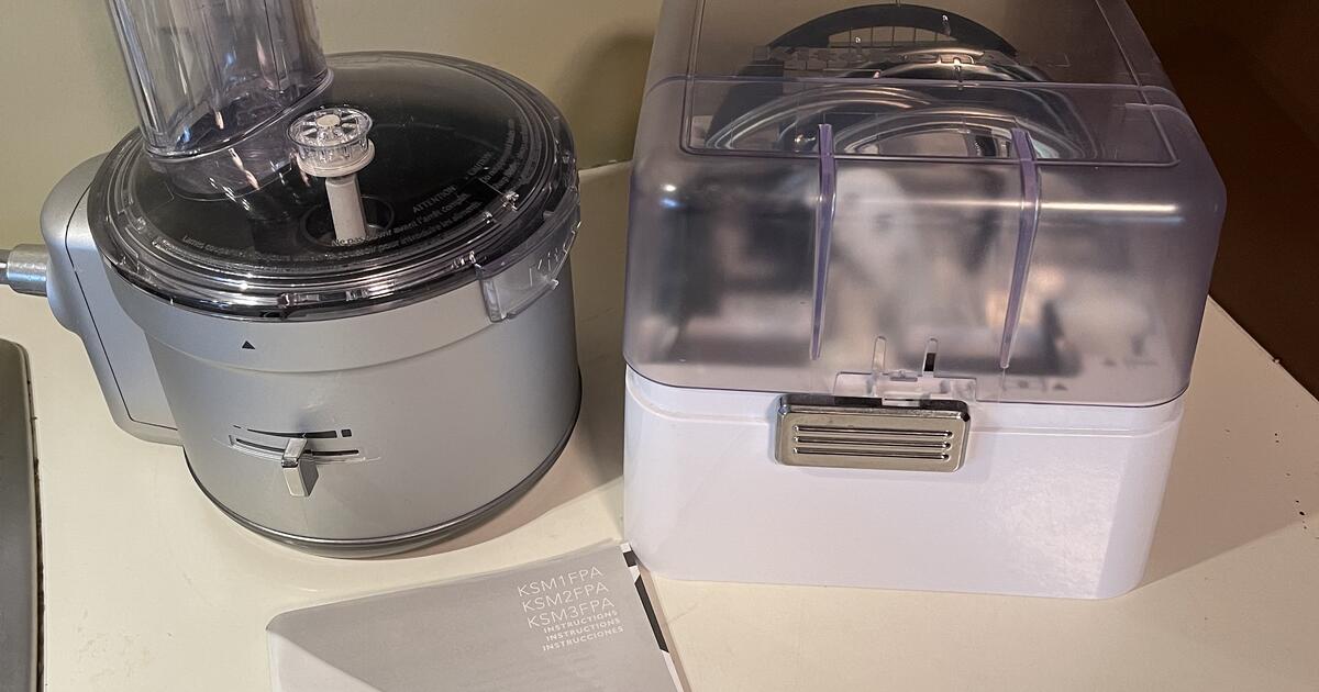 KitchenAid KSM2FPA Food Processor Attachment, Dicing Kit, Silver - $90. ...