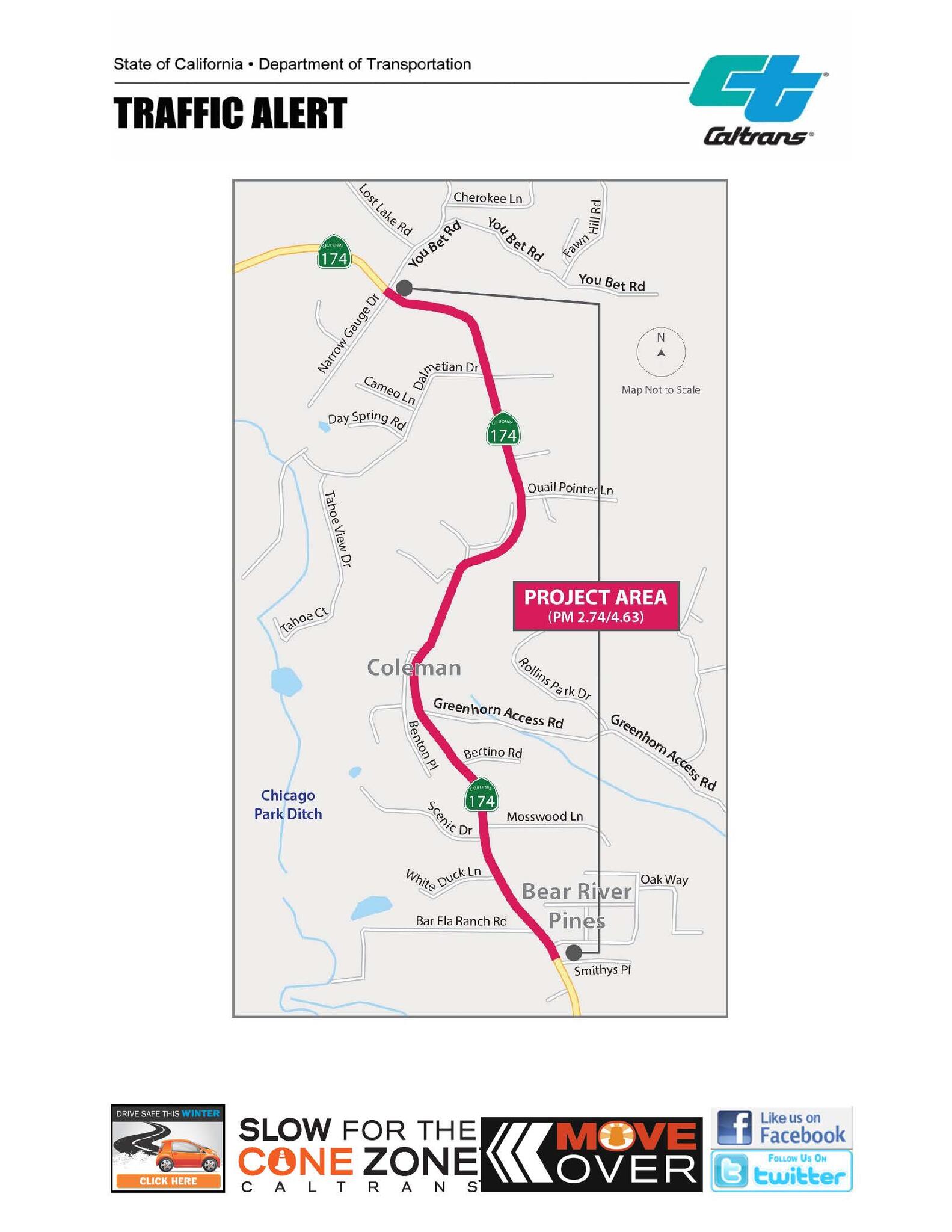 CalTrans Announce Utility Work Scheduled on State Route 174 in Nevada ...