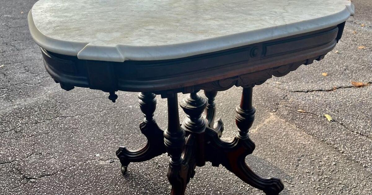 Reduced!!!!!! Antique (Marble) Victorian Renaissance Turtle-top table ...