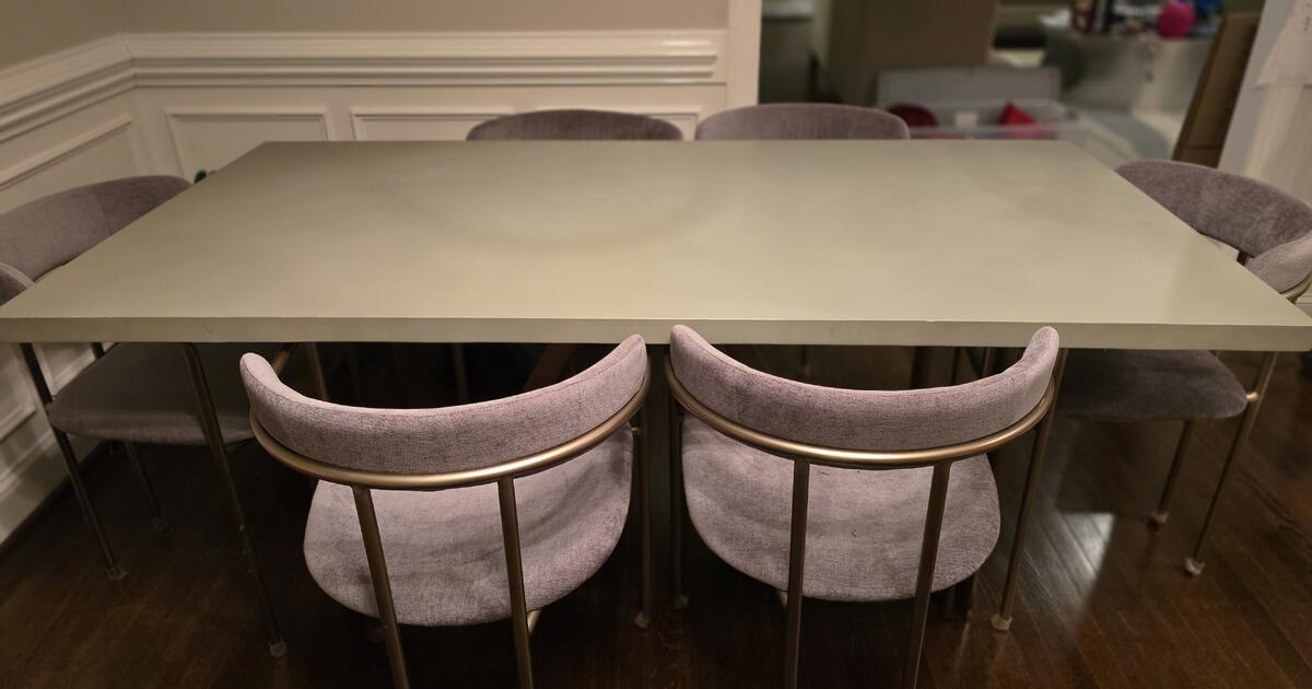 West Elm Modern Dining Table with Chairs for $750 in Wake Forest, NC ...
