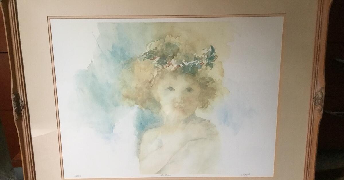 “Ma Cherie” Watercolor Print by Pat Lea signed for $50 in Palm Desert ...