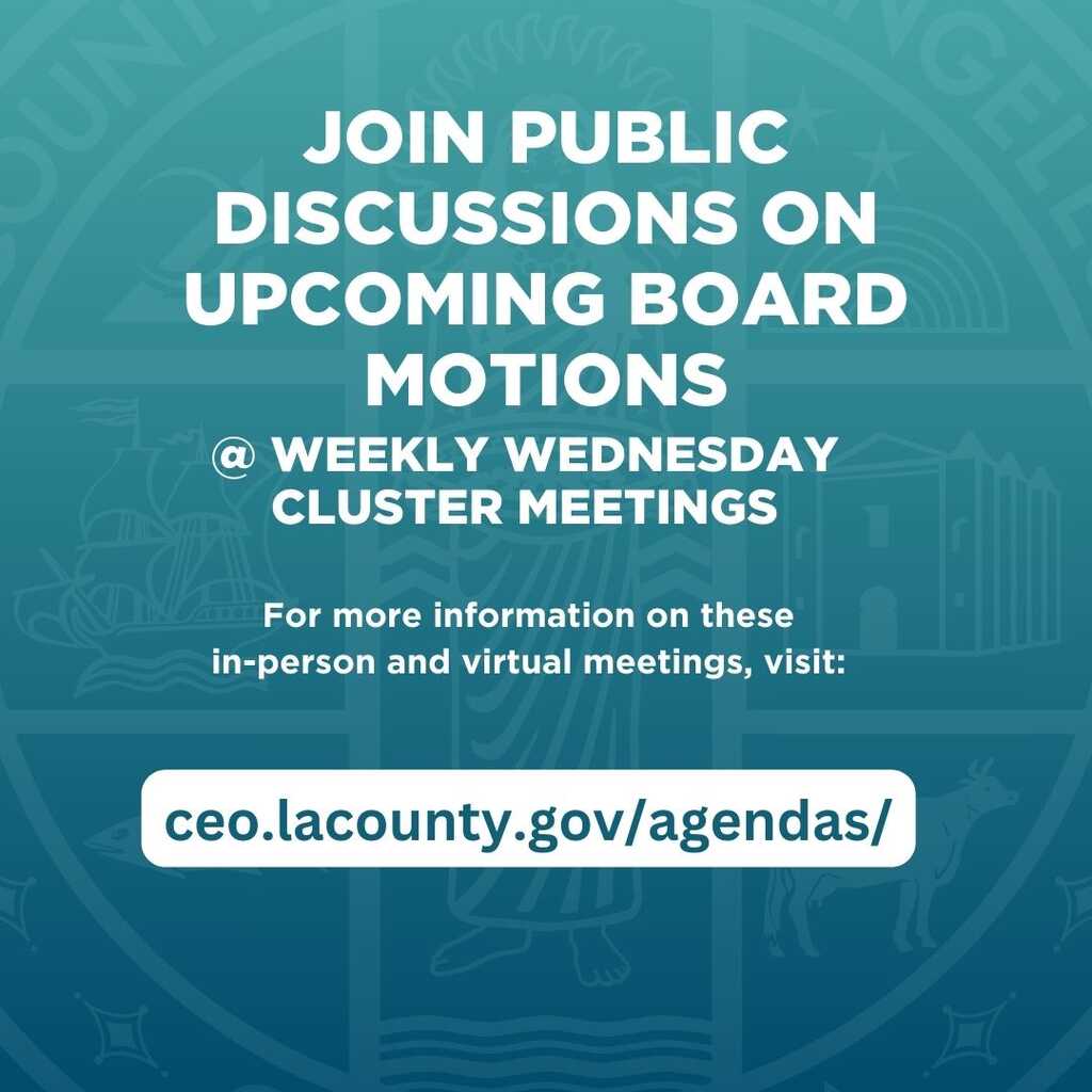 The county hosts weekly Wednesday public meetings, also known as ...