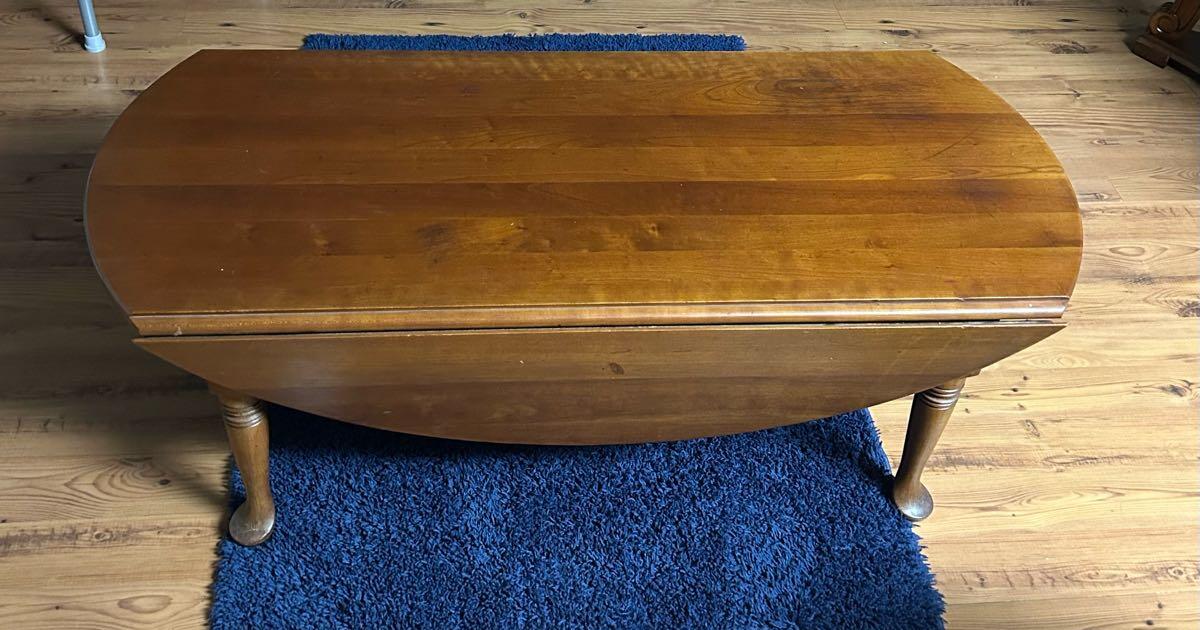House cherry drop side coffee table for $20 in Hamilton, NY | For Sale ...