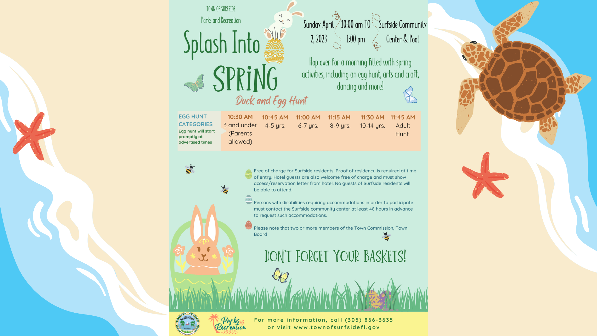 Park & Rec's Weekly Newsletter: Splash into Spring Egg Hunt 🐰 Spring ...