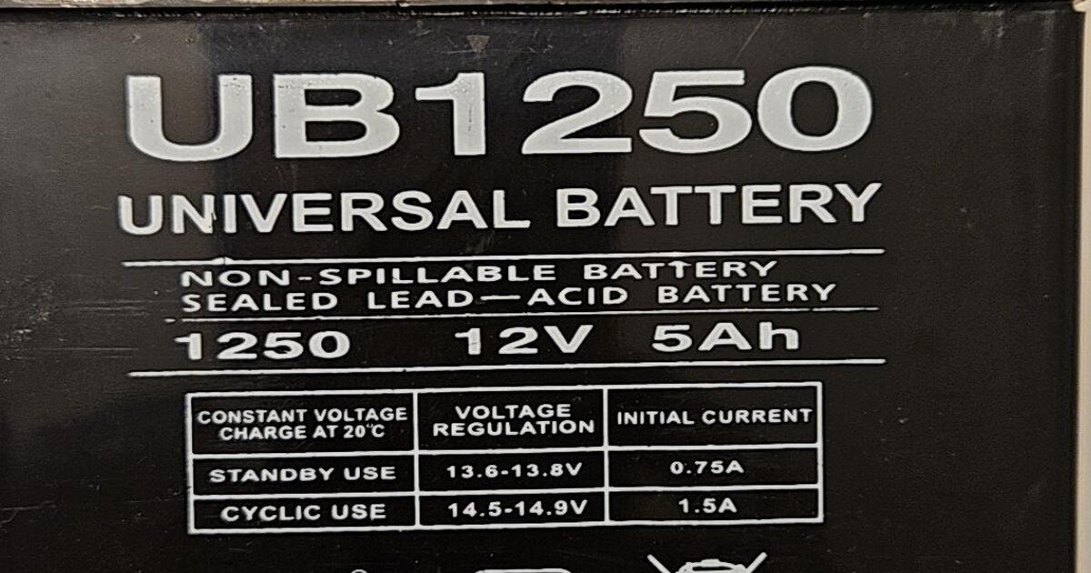 UB1250 Universal Battery for Free in Brentwood, CA | For Sale & Free ...