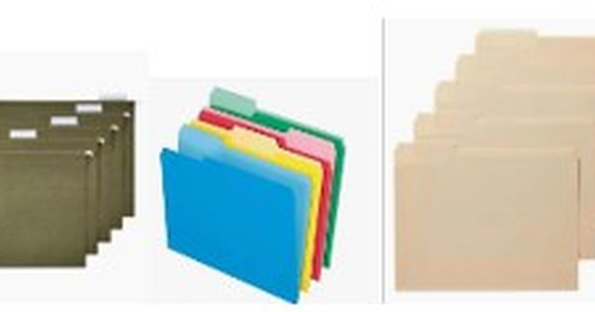 FREE Office Supplies - File Folders, Hanging File Folders for Free in ...