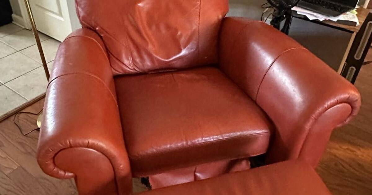 Rust Color Leather Recliner GUC for $40 in Baltimore, MD | For Sale ...