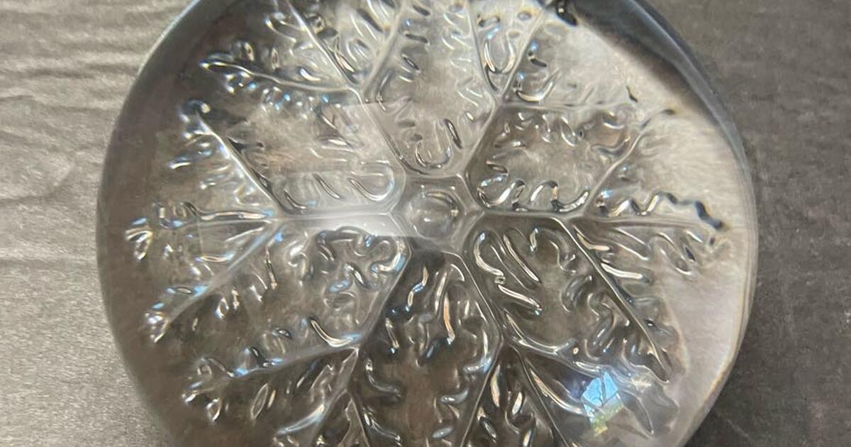 24% Lead Crystal Snowflake Paperweight Made in France for $6 in ...