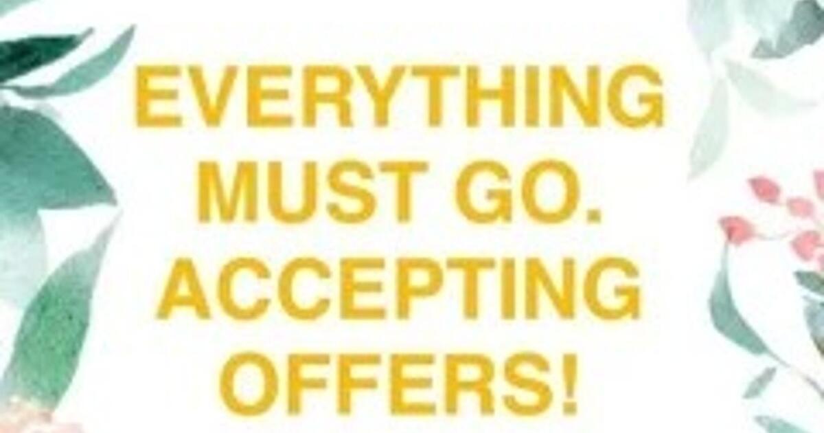 THIS WEEKEND-EXTRA 10% OFF-Downsizing-Everything Must Go! Make me a Reasonable offer I can't ...