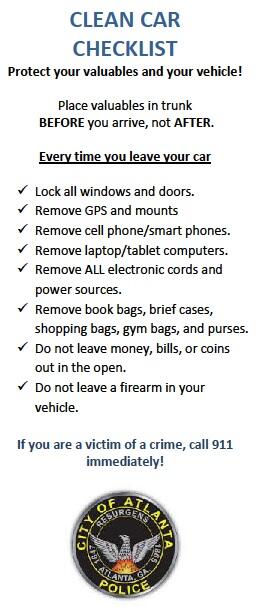 Crime and Safety Tips (Atlanta Police Department) — Nextdoor — Nextdoor