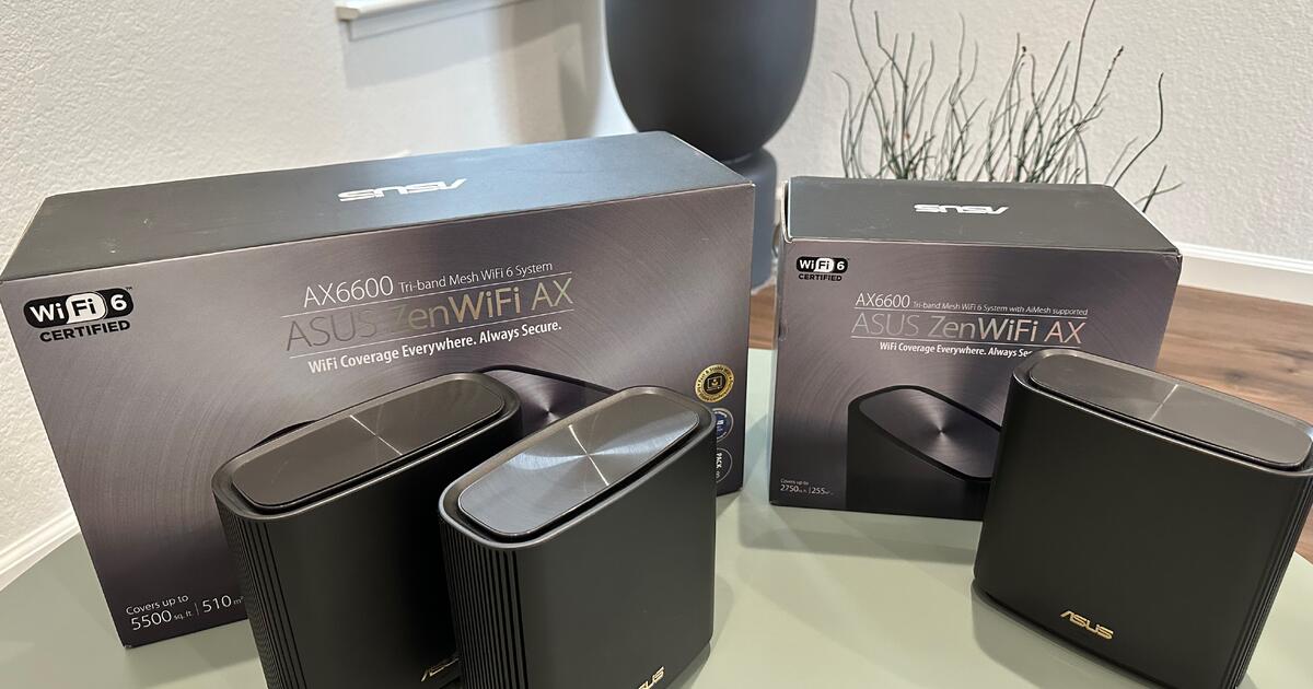 ASUS ZenWiFi AX6600 Tri-Band Mesh WiFi 6 Network System (XT8) - 3 Nodes ...