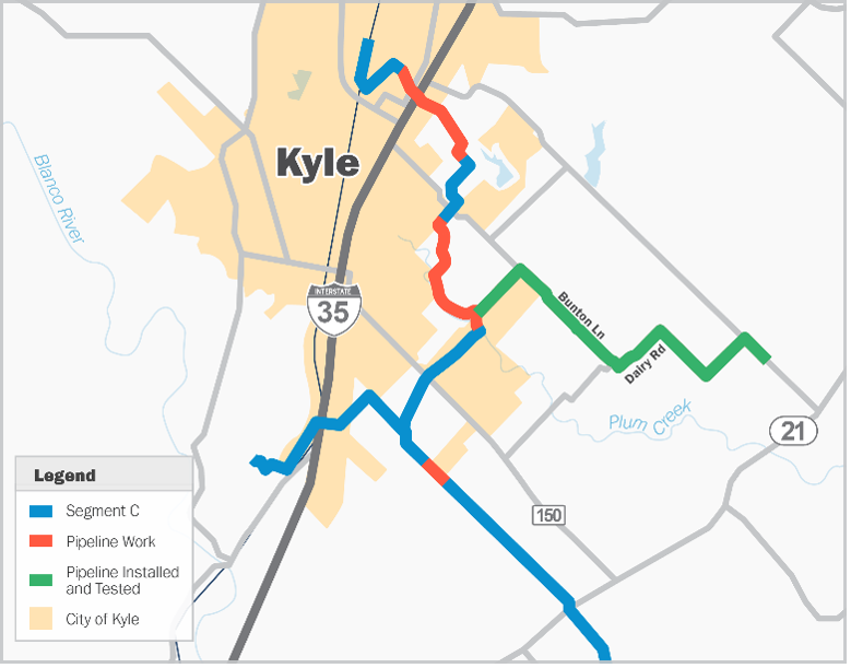 This month, crews working on the AllianceWater Segment C pipeline ...