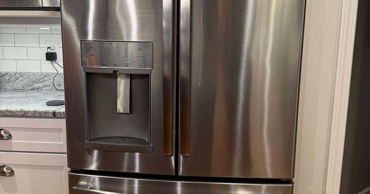 GE Profile Counter Depth Stainless Steel Refrigerator and Dishwasher ...