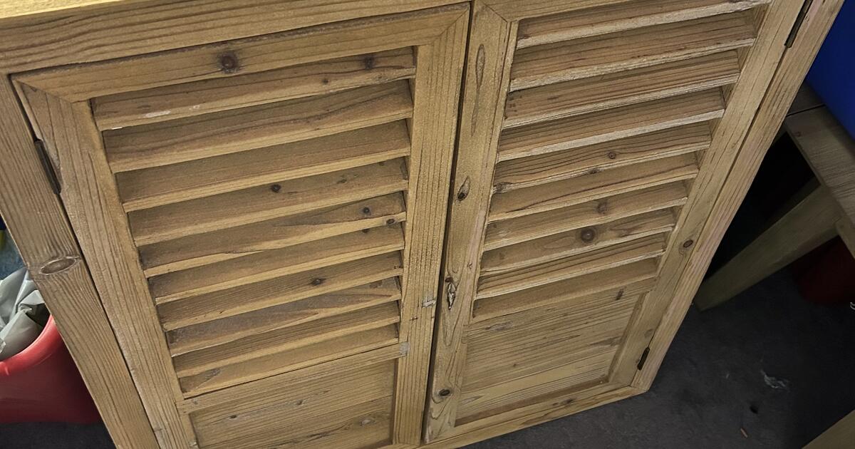 Wooden Shutter Cabinet Door for $50 in Jamestown, CA | For Sale & Free ...