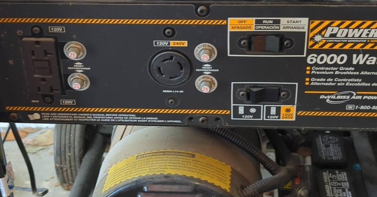6000 Watt Generator for $100 in Homosassa, FL | For Sale & Free — Nextdoor