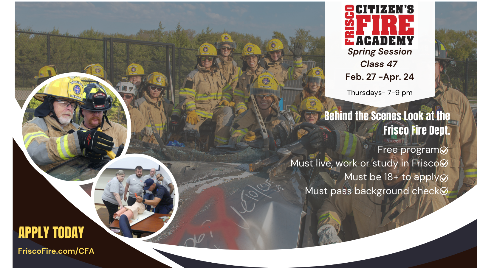 Citizen’s Fire Academy Spring Session 2025 application period is now ...
