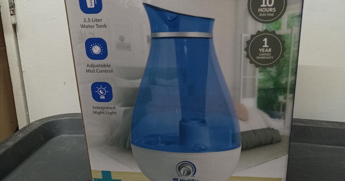 MediBio 2.5 L cool mist ultrasonic humidifier for $17 in Homosassa, FL ...