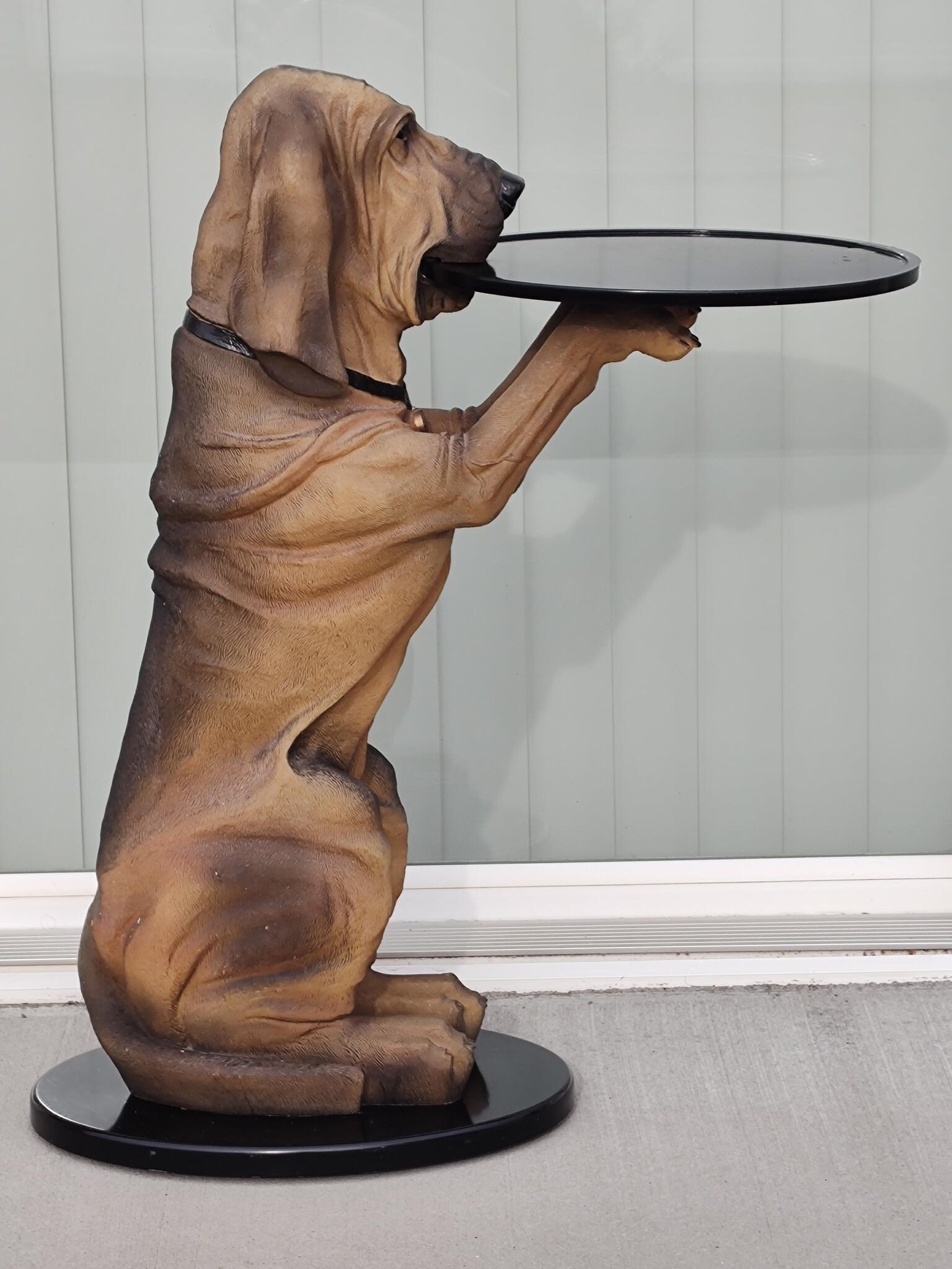 Rare Bombay Sir Hawthorne Hound Dog Butler Serving Tray Side Table ...