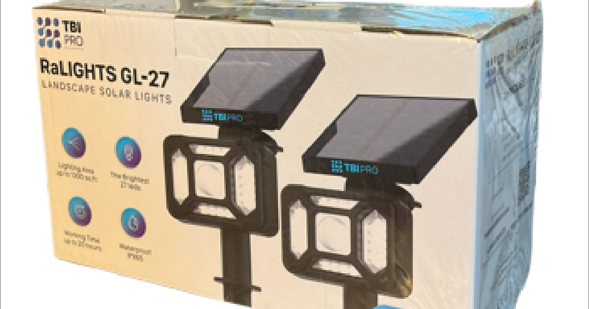 TBI Pro RaLIGHTS GL-27 (2 Pack), New, Garden/Pathway Lights for home ...