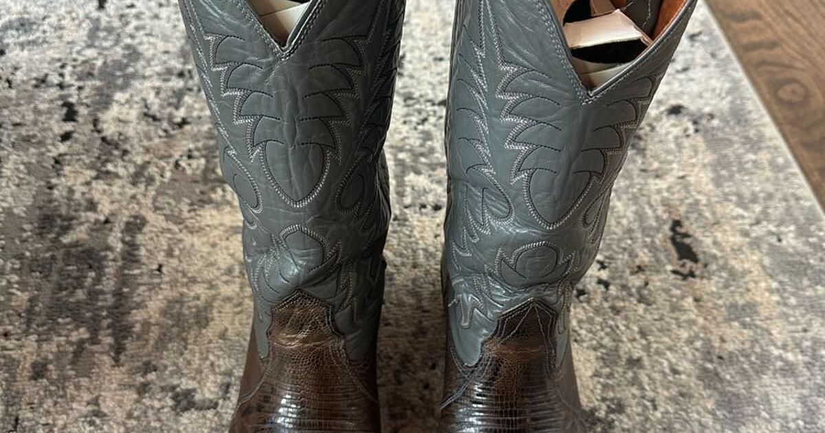 Nocona Tegu Lizard Mens Size 8 1/2 D Cowboy Boots for $65 in Eatonton ...