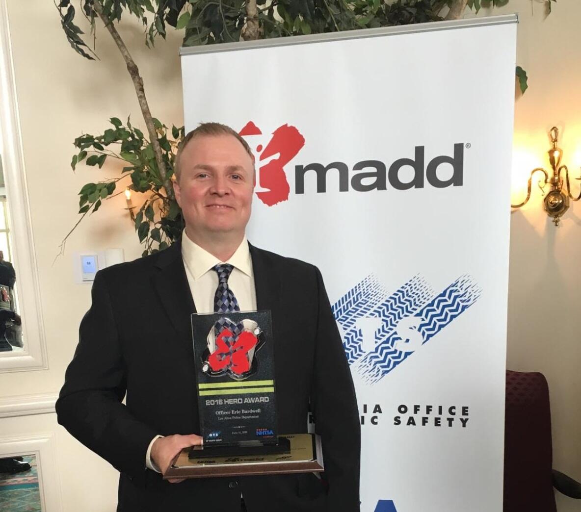 Officer Receives Hero Award from MADD (Los Altos Police Department) — Nextdoor — Nextdoor