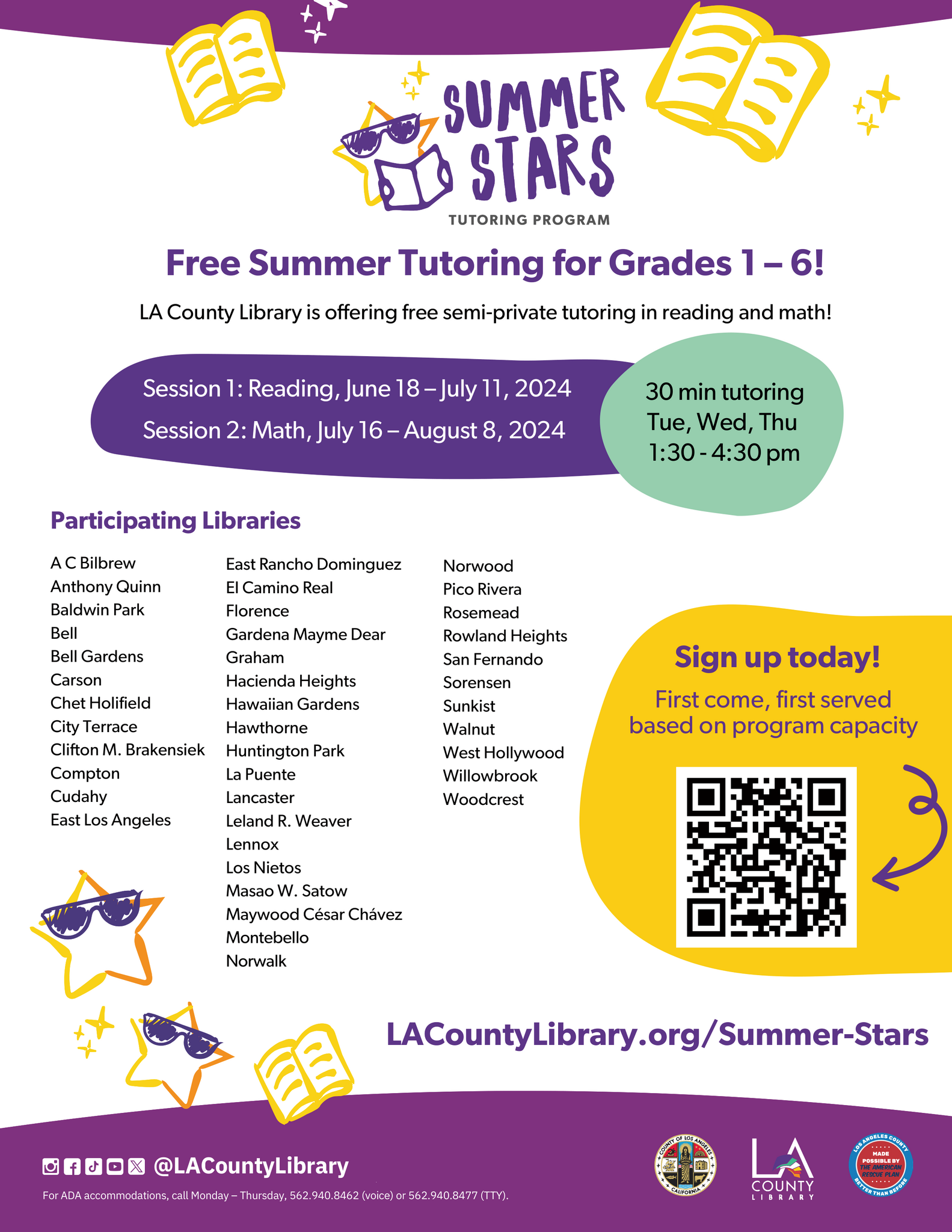 The LA County Library is excited to offer FREE in-person tutoring at ...