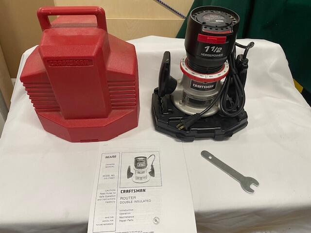 Craftsman Sears Router Model 315.174921 and Benchtop Router Table for ...