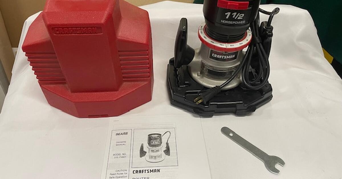 Craftsman Sears Router Model 315.174921 and Benchtop Router Table for ...
