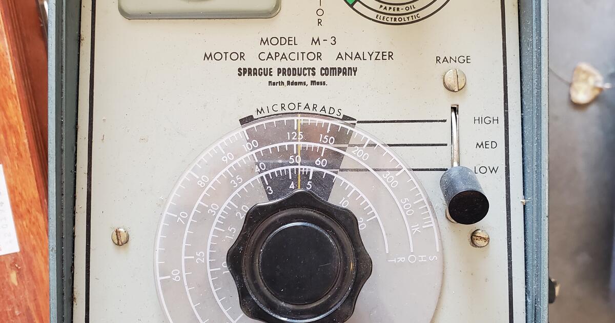 Sprague Mike-O-Meter Model M-3 Motor Capacitor Analyzer (Vintage) for ...