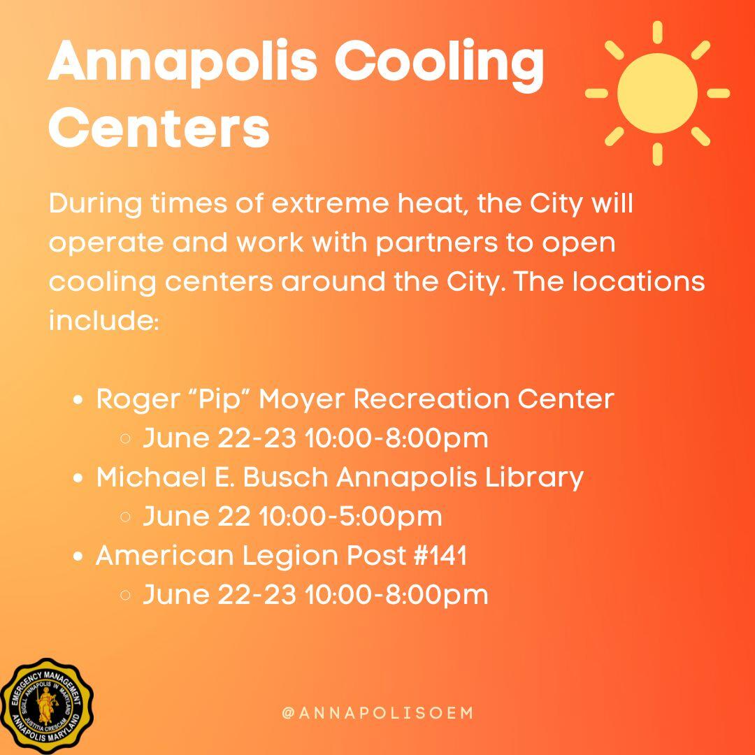 The City will activate its cooling centers to provide relief from ...
