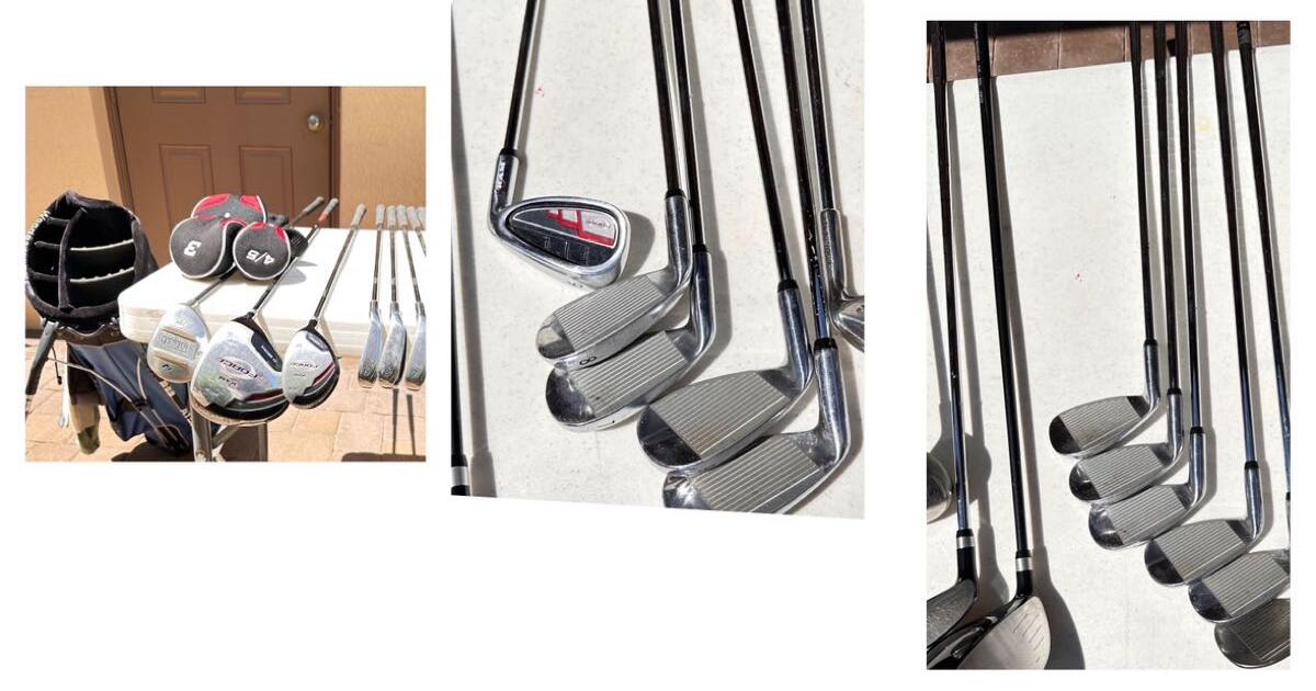 Used RAM G-Force Men's Golf club Set w/ Driver, 4/5 hybrid, 6,7,9, sand ...