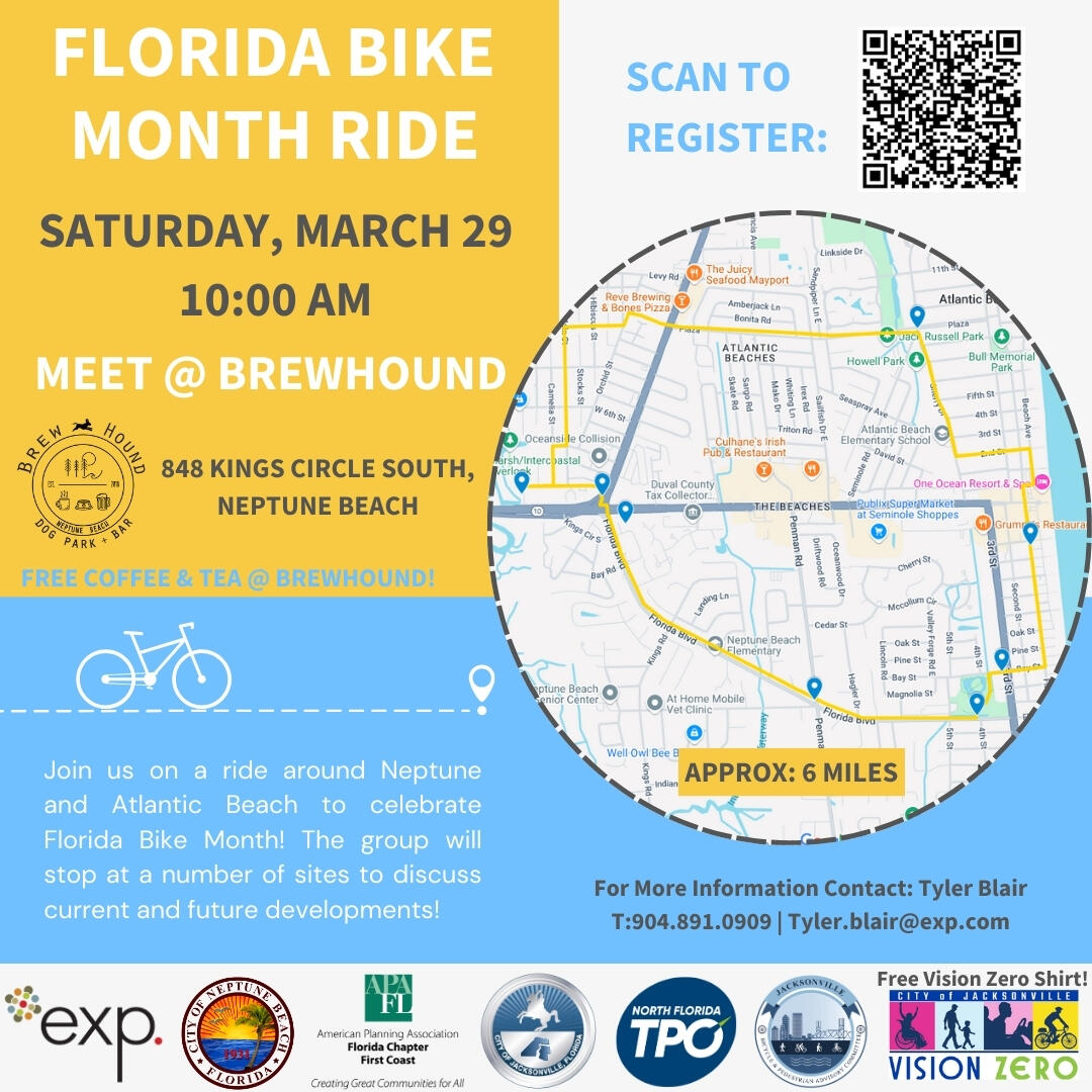 Celebrate Florida Bike Month on Saturday, March 29th with an easy ...