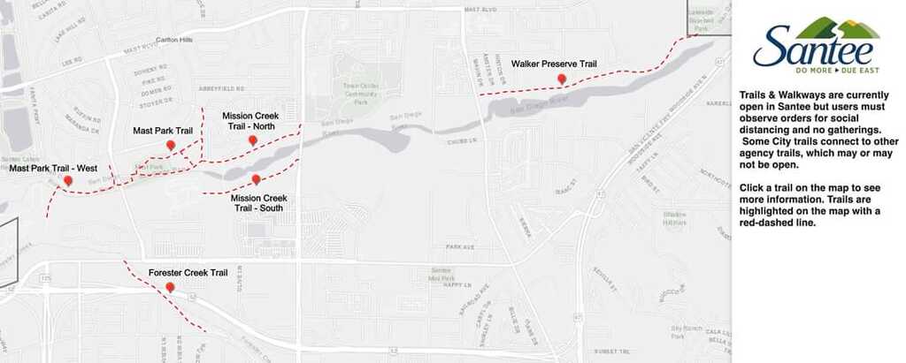 Santee trails & walkways