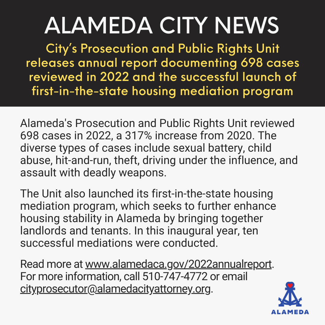 Did you know that Alameda has a Prosecution and Public Rights Unit that ...
