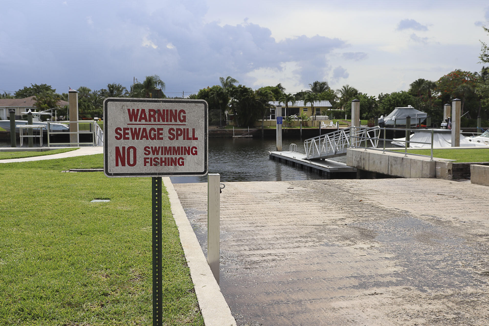 There was a sewage spill Wednesday night on the west side of the North ...