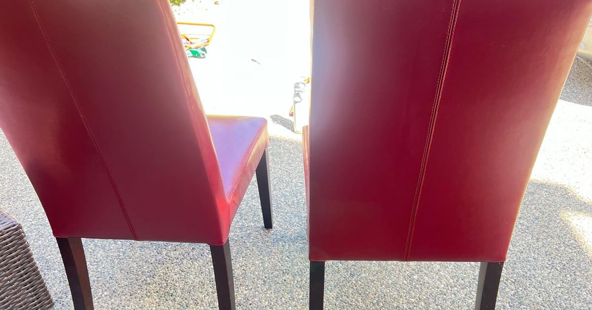 Set of two red chairs for $30 in Goodyear, AZ | For Sale & Free — Nextdoor