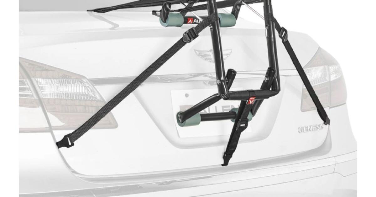 Allen Sports Deluxe 2-Bicycle Trunk Mounted Bike Rack Carrier, model ...